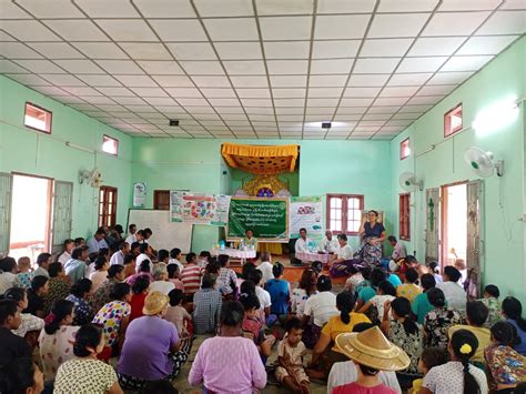 မှော်ဘီမြို့နယ်၌ မြစိမ်းရောင်ကျေးရွာစီမံကိန်းမိတ်ဆက်ရှင်းလင်း