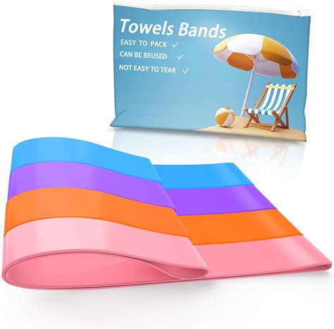 Towel Bands For Cruise Chairs 4 Pack Silicone Towel Bands