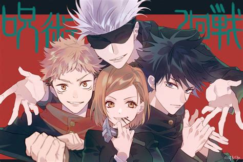 咒术回战 虎杖悠仁 伏黑惠 钉崎野蔷薇 五条… 高清图片，堆糖，美图壁纸兴趣社区
