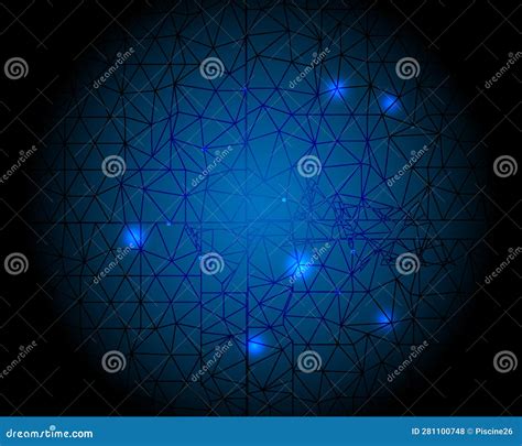 Blue Network Light Wave Abstract Technology Background Stock Vector Illustration Of Digital