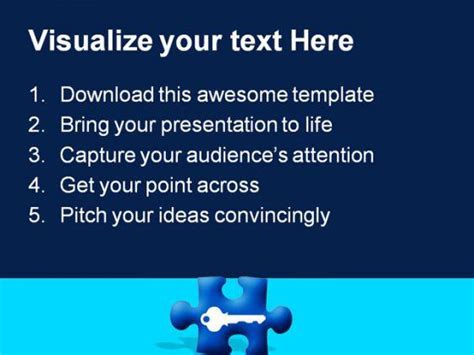 Puzzle Key Security PowerPoint Backgrounds And Templates 1210 PowerPoint Slide Images PPT