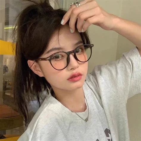 Dospita Korea Retro Cute Round Glasses Frame Women Lovely Ins No Makeu In 2024 Round Glasses