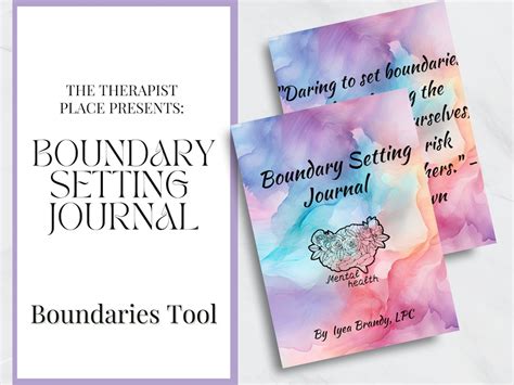 Boundary Setting Journal Assertive Communication Mental Health