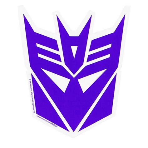 Transformers Decepticon Symbol Purple Car Magnet