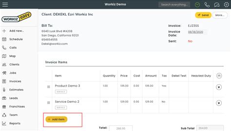 Adding Custom Item Attributes Onto A Clients Invoice Workiz