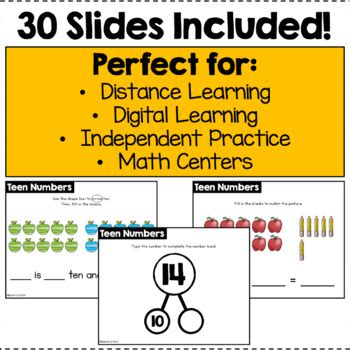 Teen Numbers For Google Slides By ONEderful In First TPT
