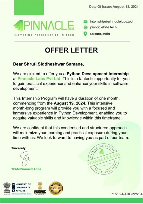 Shruti Samane On Linkedin Careerupdate Pythondeveloper Techcareers