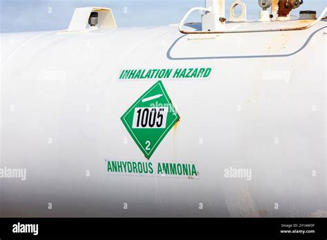 Anhydrous Ammonia Tank In Farm Field Agriculture Fertilizer Application Costs And Farmer
