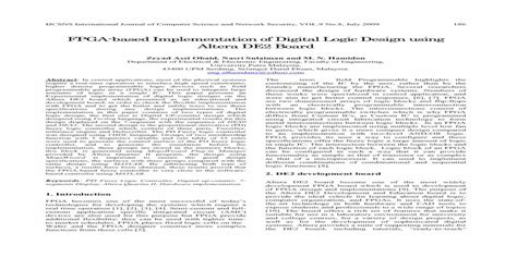 Pdf Fpga Based Implementation Of Digital Logic Design 07book200908