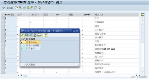 Sap Bom相关配置概览sap多层可配置bom设置 Csdn博客