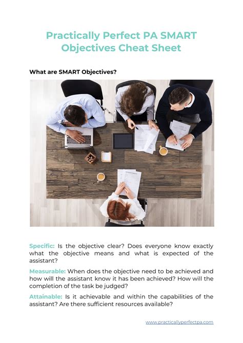 Smart Objectives For Executive Assistants Artofit