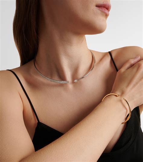 Inner Fire 18kt White Gold Necklace With Diamonds In Silver Bucherer