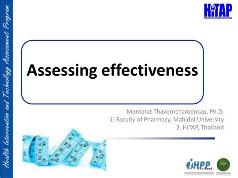 Ppt Assessing Effectiveness Powerpoint Presentation Free Download