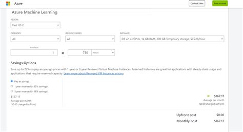 estimate the cost for machine learning sdk or ui portal microsoft qanda