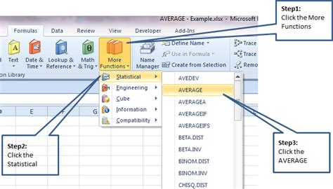 Raj Excel Working With Average Function In Excel