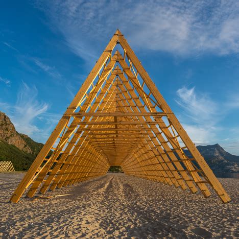 Sami Rintala S Wood Structures Will Host Concerts On A Norwegian Beach