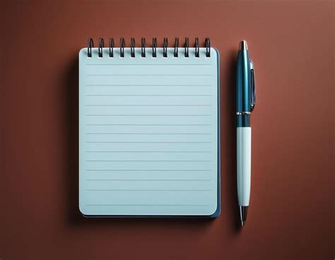 Pen And Notebook Isolated On Minimalist Background 51443388 Stock Photo At Vecteezy
