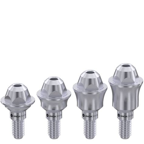 Straight Multi Unit Abutment D Type For Zimmer Biomet® Internal Hex 3 5 Regular Platform Uniqa