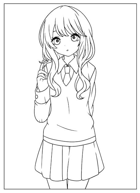 Manga Girl Template