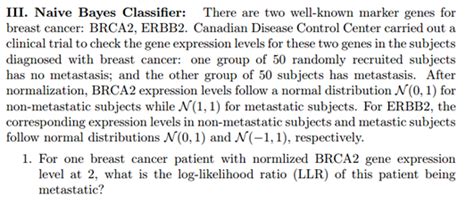 Iii Naive Bayes Classifier There Are Two Well Known