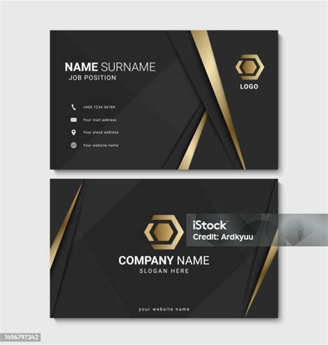 모던한 블랙 명함 디자인 전문적이고 창의적인 명함 템플릿입니다 벡터 개성 개념에 대한 스톡 벡터 아트 및 기타 이미지 개성 개념 검은색 공란 Istock