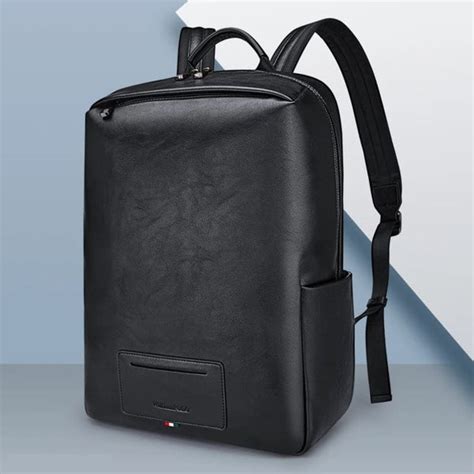 Mochila William Polo Para Notebook De Couro 14 Polegadas Machimelo