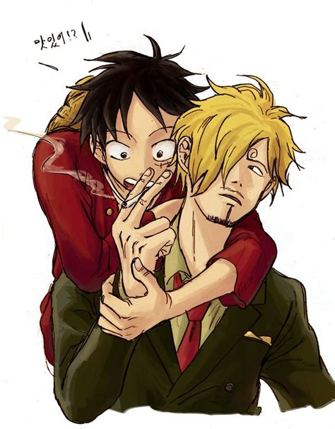 Sanji X Luffy Санджи Луффи Sanlu Аниме Плакат Альбом