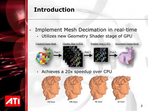 Ppt Real Time Mesh Simplification Using The Gpu Powerpoint