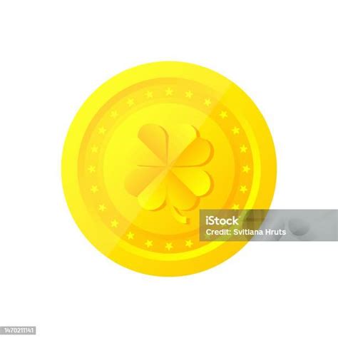 클로버와 황금 동전입니다 레프러콘 코인 성 패트릭의 날 황금 동전 동전 아이콘입니다 현금 돈 벡터 그림입니다 1위에 대한 스톡 벡터 아트 및 기타 이미지 Istock