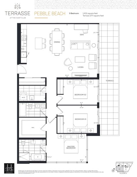 Pebble Beach Floor Plan At Terrasse At The Hunt Club In Toronto On