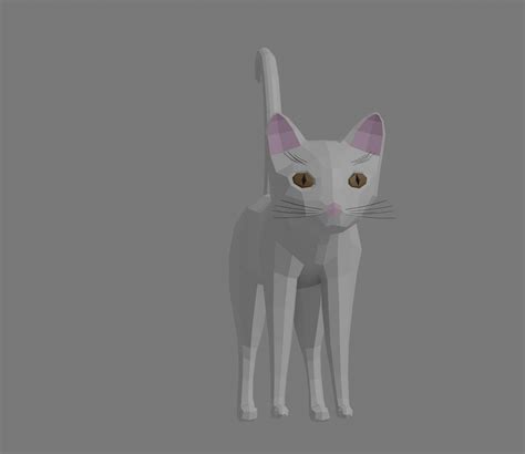 Low Poly Cat 3d Turbosquid 2132260