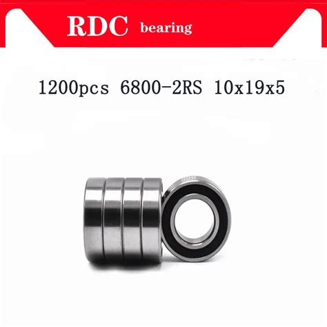 Free Shipping 1200PCS 6800 2RS High quality 6800RS 6800 2RS RS 10x19x5 ...