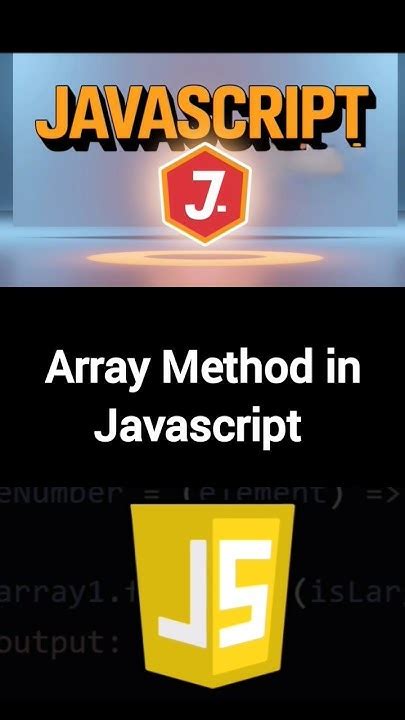 Day 5 Top Javascript Array Methods You Must Know Shortshorts