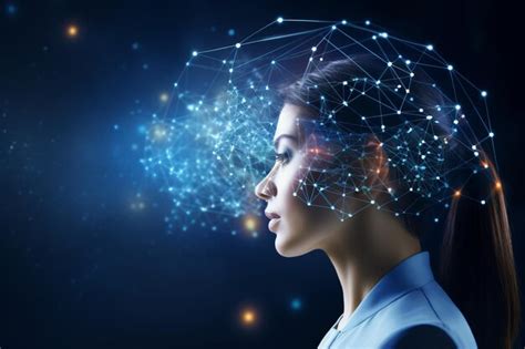 Premium AI Image Woman Connecting The Dots Unveiling The Power Of Artificial Intelligence In