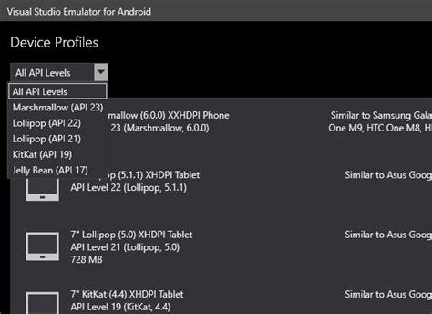Marshmallow API Now Available In The Visual Studio Emulator For Android Azure DevOps Blog