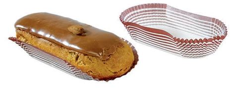 Oval Cases For Eclairs X 1000 Greaseproof Paper Stripes Meilleur Du Chef