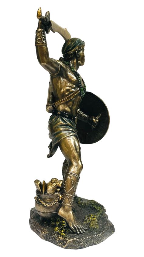 Orisha Ogun Resin Statue Bronze Finish 9 25” Botanica San Lazaro