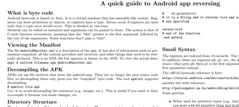 In Depth Learning Smali Syntax Programmer Sought