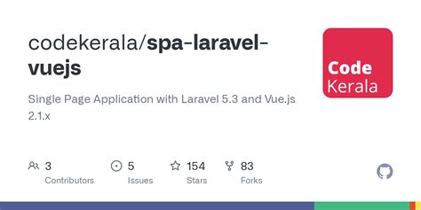 Github Codekeralaspa Laravel Vuejs Single Page Application With