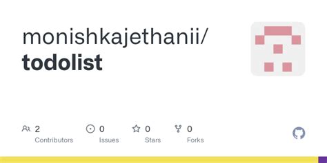 Github Monishkajethaniitodolist Monishka Jethani