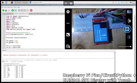Hello Raspberry Pi Raspberry Pi Pico CircuitPython ILI9341 SPI