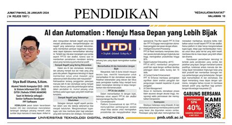 Ai Dan Automation Menuju Masa Depan Yang Lebih Bijak