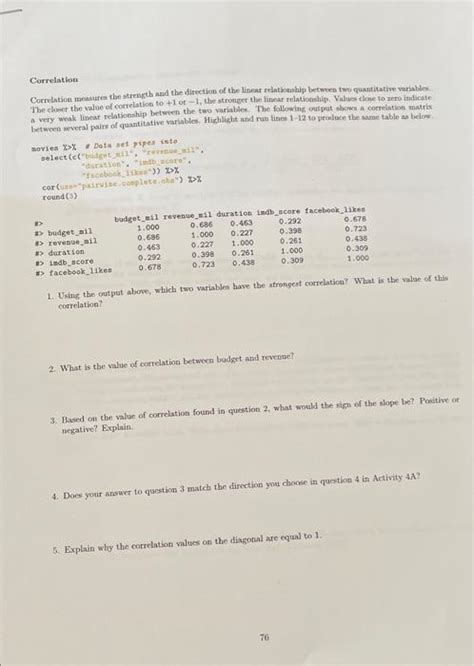 [solved] Correlation Correlation Measures The Strength And