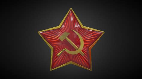 Communist Star 3d Soviet Star Badge 3d Model