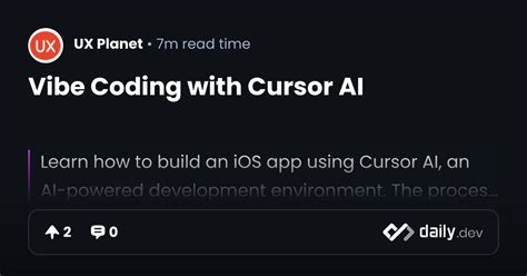 Vibe Coding With Cursor Ai Dailydev