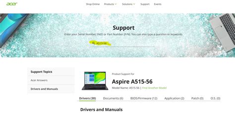 Why Does My Acer Aspire A515 56 MODEL Number NOT Show On The Acer Website Acer Community