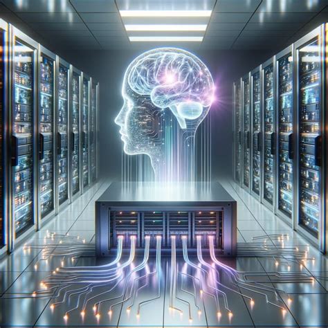Artificial Intelligence Mainframe Modern Silver Circuitry Ai Art