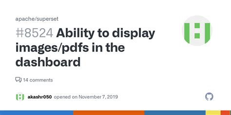 Ability To Display Imagespdfs In The Dashboard · Issue 8524 · Apachesuperset · Github