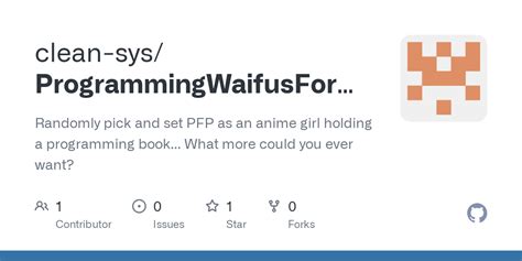 Github Clean Sysprogrammingwaifusfordiscord Randomly Pick And Set