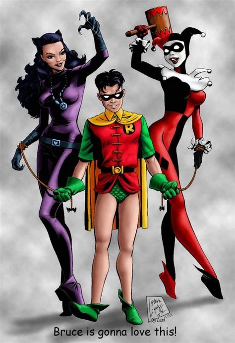Catwoman Robin Harly Quinn Joker And Harley Quinn Girl Superhero